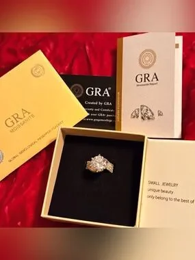Moissanite | Jewelry | S925 5 Carats Moissanite Ring Golden Color Gra ...